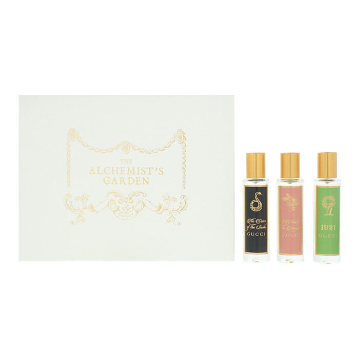 Gucci Alchemist's Garden 1921 3-Piece Gift Set for Men | Clear Chemist