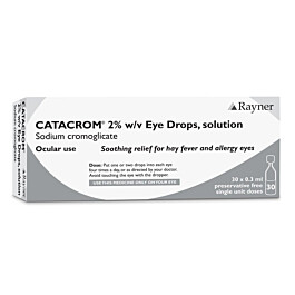 Catacrom 2% w/v Eye Drops - Single Unit Dose for Allergy Relief | Clear ...